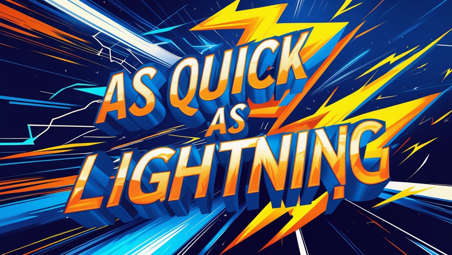As Quick As Lightning: Striking Similes For Speed - Idioms Insider