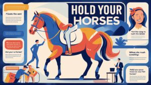 Understanding The Hold Your Horses Idiom - Idioms Insider
