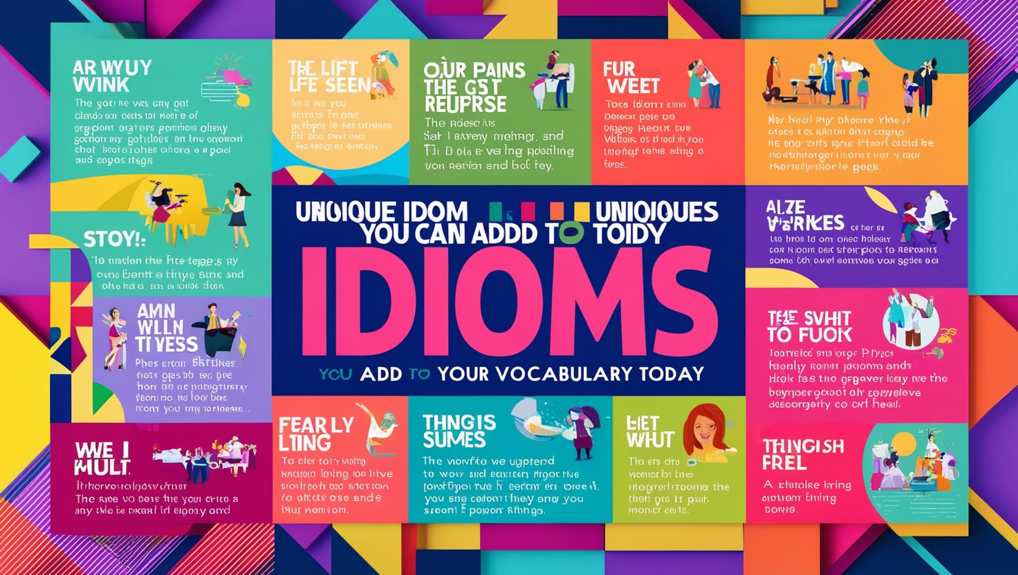 Unique Idioms You Can Add To Your Vocabulary Today - Idioms Insider