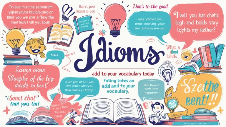 Unique Idioms You Can Add To Your Vocabulary Today - Idioms Insider